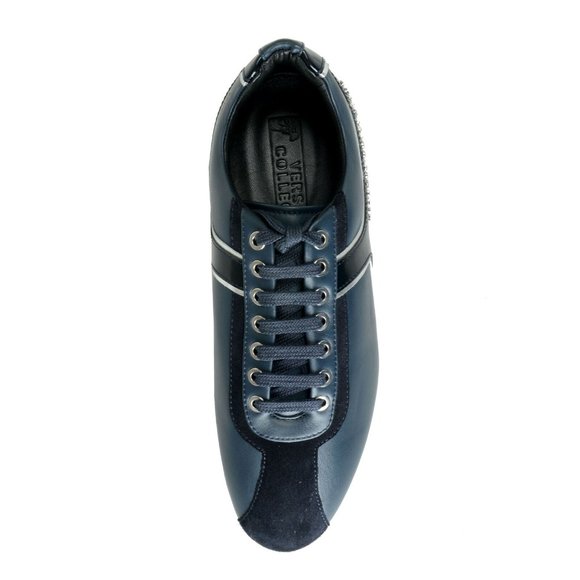 Versace Collection | Shoes | Versace Collection Mens Blue Leather ...